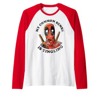MARVEL Deadpool Common Sense is Tingling Raglan