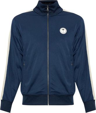 Palm Angels Sweatshirt mit Stehkragen - - Sport - Herren - Blau - XL