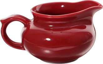 Amosfun Sauciere Aus Porzellan - Sauciere Aus Keramik Sahne So&szlig;e Dipsch&uuml;ssel Milchk&auml;nnchen Krug So&szlig;enausgie&szlig;er Gew&uuml;rzbeh&auml;lter F&uuml;r Salatdressing Rot