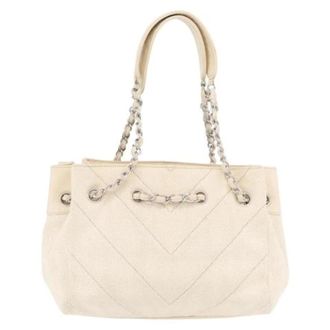 Chanel Pre-owned Canvas Shoulder Bag - - Pre-owned - Damen - Beige - ONE SIZE