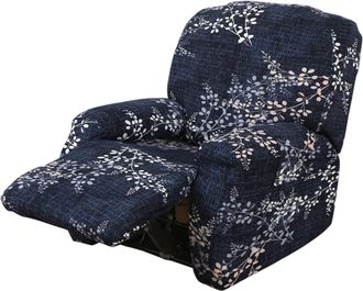 Generic Sesselhusse 4-teilig Für Relaxsessel Stuhlhussen Für Fernsehsessel, Relaxliege, Couch, Sessel Bezug Mit Tasche Waschbarer Möbelschutz Gegen Flecken, K