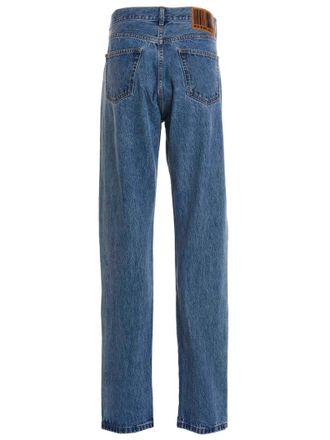 VTMNTS Mens Blue Cotton Relaxed Fit Jeans Clothing