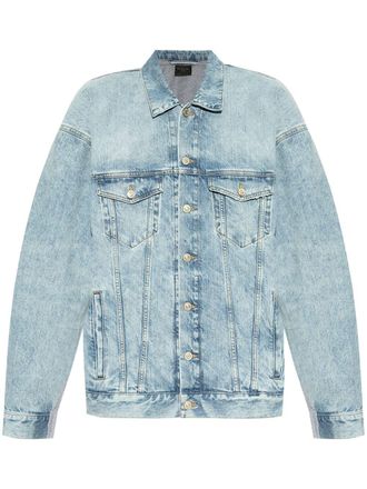 Balenciaga veste en jean - Bleu