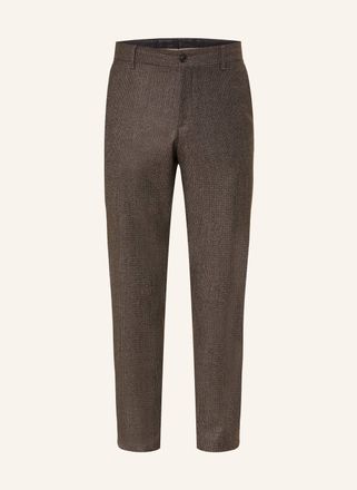 HUGO BOSS Anzughose Genius Slim Fit braun