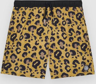 Volcom Lido Print Trunk Kids Boardshort marron