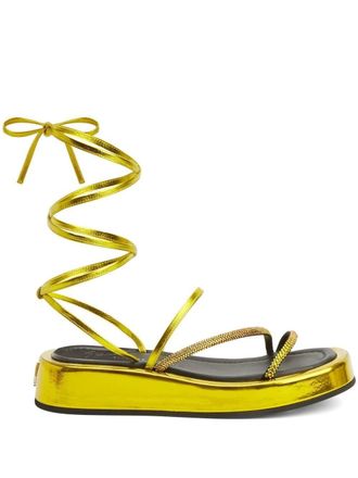 Giuseppe Zanotti sandales Melburne Laces 32 mm - Or