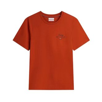 Tommy Hilfiger Homme, Tops, Orange, Taille: XS T-shirt col rond en jersey avec logo