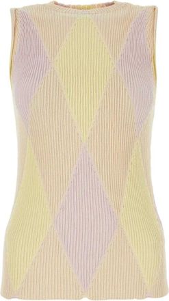 Burberry Femme, Tops, Multicolore, Taille: 38 FR Top en m&eacute;lange de coton brod&eacute;