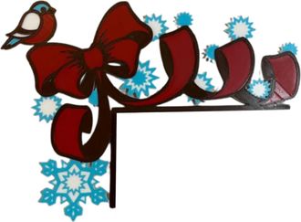 Generic Weihnachts-T&uuml;rrahmendekoration, Weihnachts-T&uuml;rrahmen-Dekoration, niedliche Holzt&uuml;r-Topper | Fensterbank-Dekoration, Heimdekoration, Eckschild