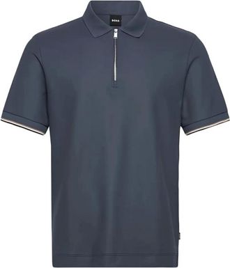 HUGO BOSS Homme, Tops, Bleu, Taille: XL Polo en coton