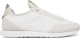 Calvin Klein Sneakers Retro Runner Sock Laceup Mix YM0YM01414 Wei&szlig;