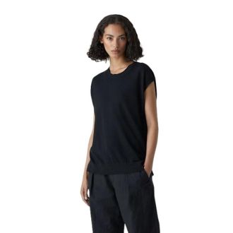 Closed Schwarzes &auml;rmelloses T-Shirt - - Tops - Damen - Schwarzk - M