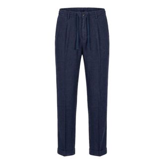 40weft 40Weft, Homme, Pantalons, Bleu, Taille: L Cropped Pantalons
