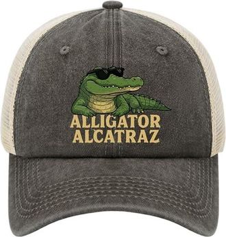 Generico Casquette de Baseball Men - Vintage Alligator Design R&eacute;glable | S&eacute;chage rapide Bonnet de Protection Solaire Respirant | Chapeau de Golf Ext&eacute;rieur pour