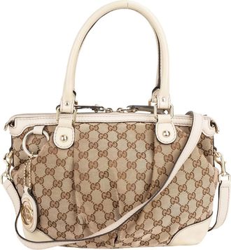 Gucci Crossbody Bags - GuccI GG Monogram Sukey Handbag - Gr. unisize - in Braun - f&uuml;r Damen