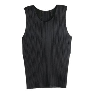 Issey Miyake Femme, Tops, Noir, Taille: 46 FR D&eacute;bardeur Basique