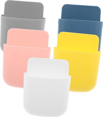 Valiclud 5 Stück Teiliges Wandmontage aufbewahrungsset aus Abs Punchfrei und Selbstklebend Vielseitig für Fernbedienungen Schlüssel und Kosmetik Platzsparend f