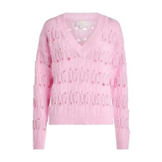 Genny Pull Col en V - Femme - Pulls - Rose - Taille: 34 FR