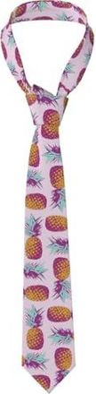 Generic Cravate Homme Ananas Roses &Eacute;troit Cravates &Eacute;l&eacute;gant Cravates Homme Pour Accessoires &Eacute;v&eacute;nements Affaires