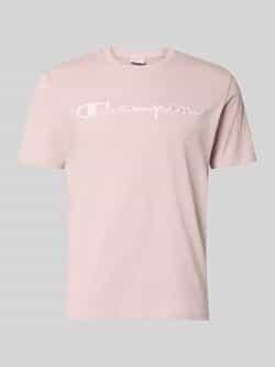 Champion T-Shirt mit Label-Stitching mit Rundhalsausschnitt