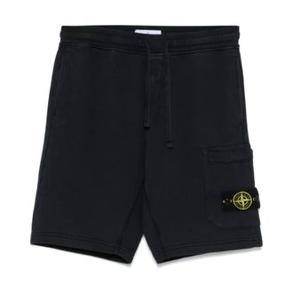 Stone Island Homme, Shorts, Bleu, Taille: XL Short Cargo Bleu avec Taille &Eacute;lastique