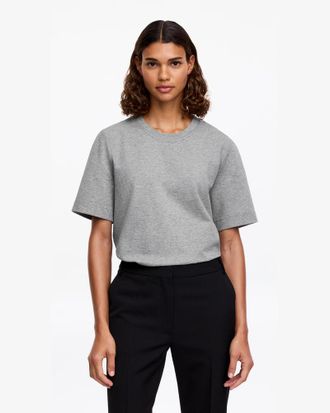 Arket Formbest&auml;ndiges Signature-T-Shirt -Grau