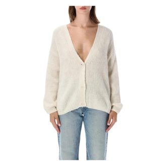 American Vintage East Cardigan - - Knitwear - Damen - Wei&szlig; - XS/S
