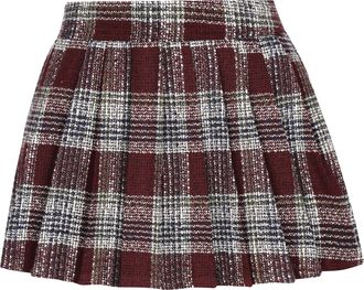 Mymo Rock Frauen Burgunderrot kariert