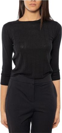 Max Mara Femme, Pulls, Bleu, Taille: 38 FR Papiri Sweater
