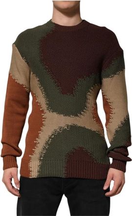 Dolce & Gabbana Homme, Pulls, Multicolore, Taille: XL Pull ras du cou