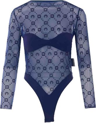 Marine Serre Top - Bleu