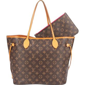 Louis Vuitton Crossbody Bags - Louis Vuitton Canvas Monogram Neverfull MM Shopper - Gr. unisize - in Braun - f&uuml;r Damen