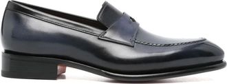 Santoni Homme, Chaussures, Bleu, Taille: 43 EU Mocassins