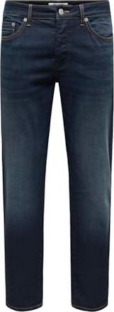 Only & Sons Onsweft Jax DB Coat 9610 Cro DNM Noos, Bleu foncé Denim, 28W / 34L Hommes