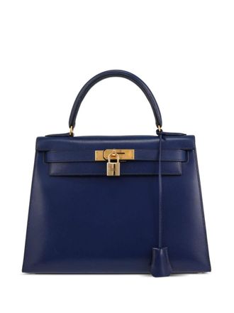 Herm&egrave;s sac &agrave; main Kelly 28 pre-owned (1993) - Bleu