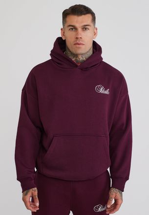 Siksilk Herren Bordeaux Essentials Hoodie XXL