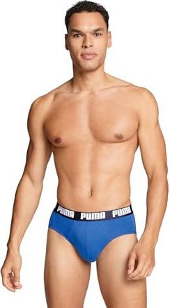 Puma Lot de 2 Slips Quotidiens pour Homme, Bleu véritable, XL