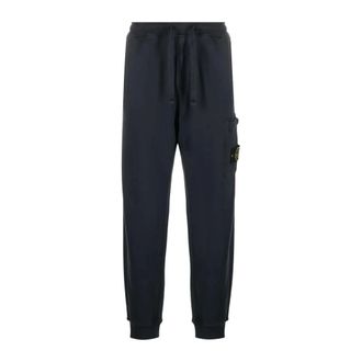 Stone Island Homme, Pantalons, Bleu, Taille: 2XL Pantalon de jogging &agrave; patch logo