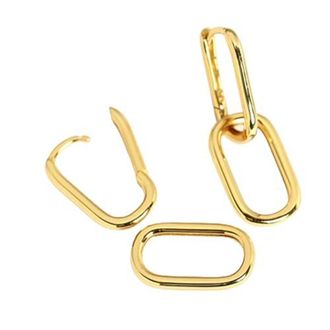 Generic Boucles doreilles pour Femmes Nouvelle Mode Simple m&eacute;tal Style Boucles doreilles d&eacute;tachables g&eacute;om&eacute;trique Ellipse en Forme de U &eacute;l&eacute;gant mari&eacute;e Bijoux c