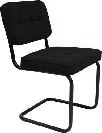 Kick Collection Esszimmerstühl Yves - Schwarz - Modern und Hochwertig - Strukturierter Stoff en Metall - Erhältlich in vielen Farben