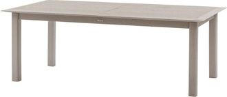 Hesperide Hesperide - Table de jardin extensible 12 places en aluminium effet bois - Longueur 216/316 cm - Structure &eacute;poxy antirouille - Surface en verre tremp&eacute;