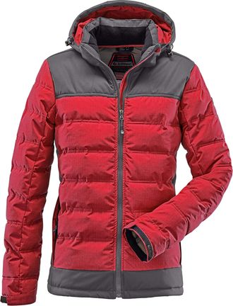 Killtec Herren Ninou Steppjacke/Jacke In Daunenoptik/Winterjacke Mit Abzippbarer Kapuze, Burgund, M