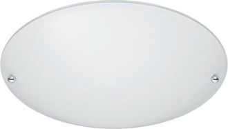 Trio Leuchten Deckenleuchte 6196011-01 Lana, Metall aluminiumfarbig, Glas opal matt weiß, exkl. 1 x E27