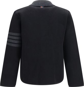 Thom Browne 4-Bar Cotton Piqu&eacute; Jacket - Black