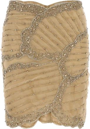 Costarellos Costarellos - Ss2653 Jupe - Femme - Jupes - Beige - Taille: 34 FR