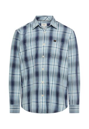 Camel Active Herren Langarmhemd mit Brusttasche Lyons Blue, menswear-4XL