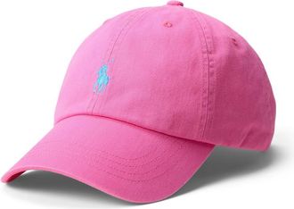 Ralph Lauren Cap aus Baumwoll-Twill mit Pony-Stickerei in