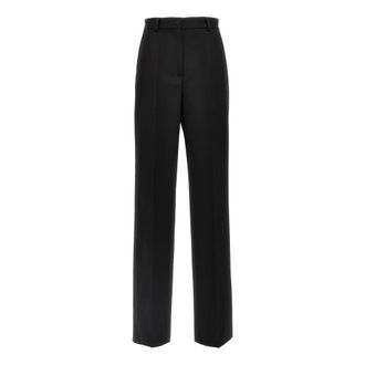 Dolce & Gabbana Wollgabardine Smokinghose - - Trousers - Damen - Schwarzk - M