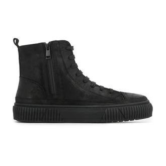 Kazar Homme, Chaussures, Noir, Taille: 43 EU Baskets en nubuck avec haut-dessus