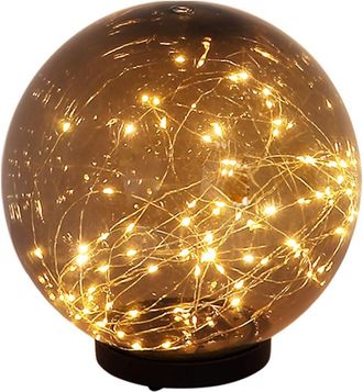 Globo Lighting LED Solar Außen Tisch Lampe Garten Lichterkette Kugel Strahler Park Lampe rauch Globo 33805